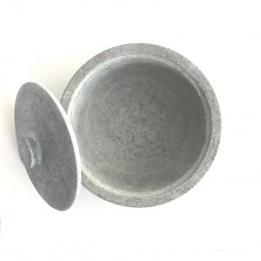 Indian Soapstone Covered Pot | Ancient Cookware
